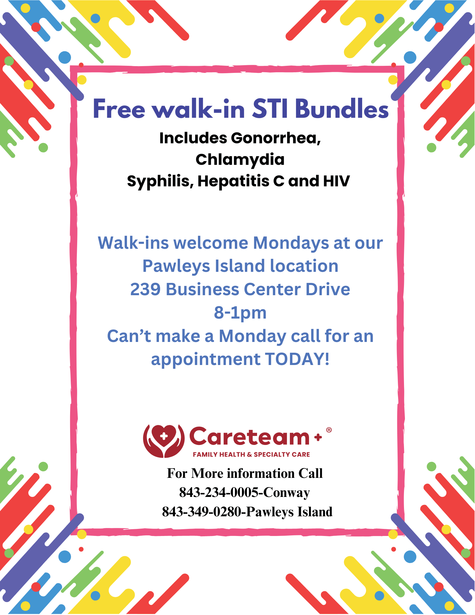 FREE Walk-In STI Bundles
